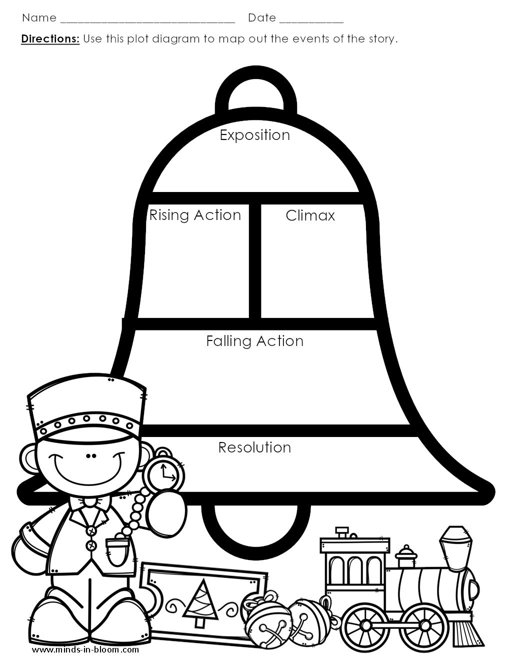 Holiday Read Aloud Plot Diagram Activity - The Polar Express - Minds in ...