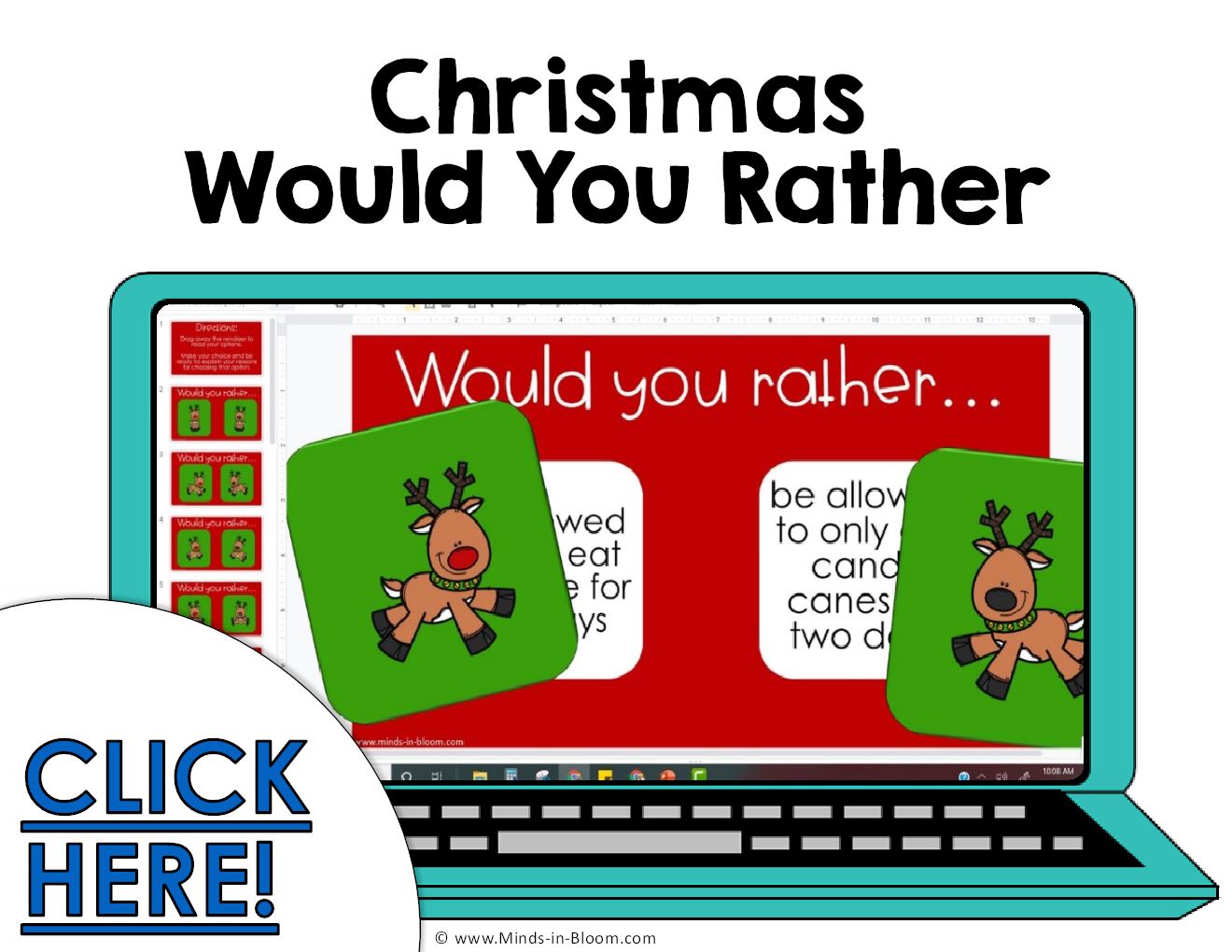 Christmas Would You Rather Questions - Digital Version - Minds in Bloom ...