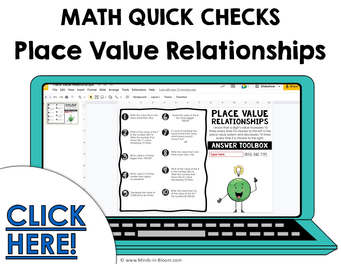 Google Slides - Math Quick Checks (Great for 5th graders) - Place Value ...