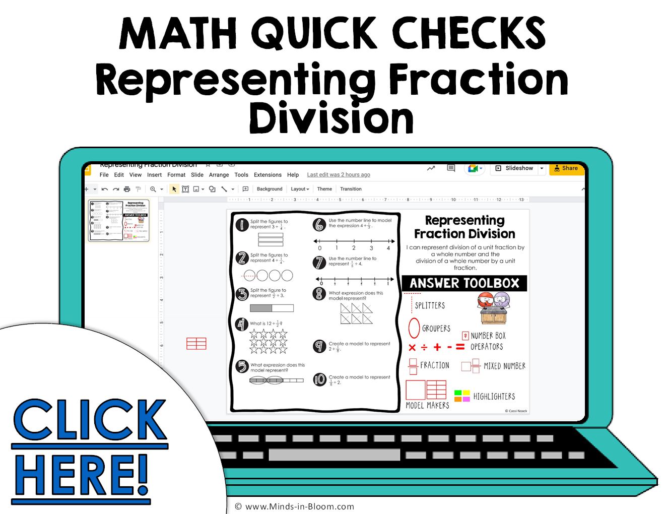 Google Slides - Math Quick Checks (Great for 5th graders ...