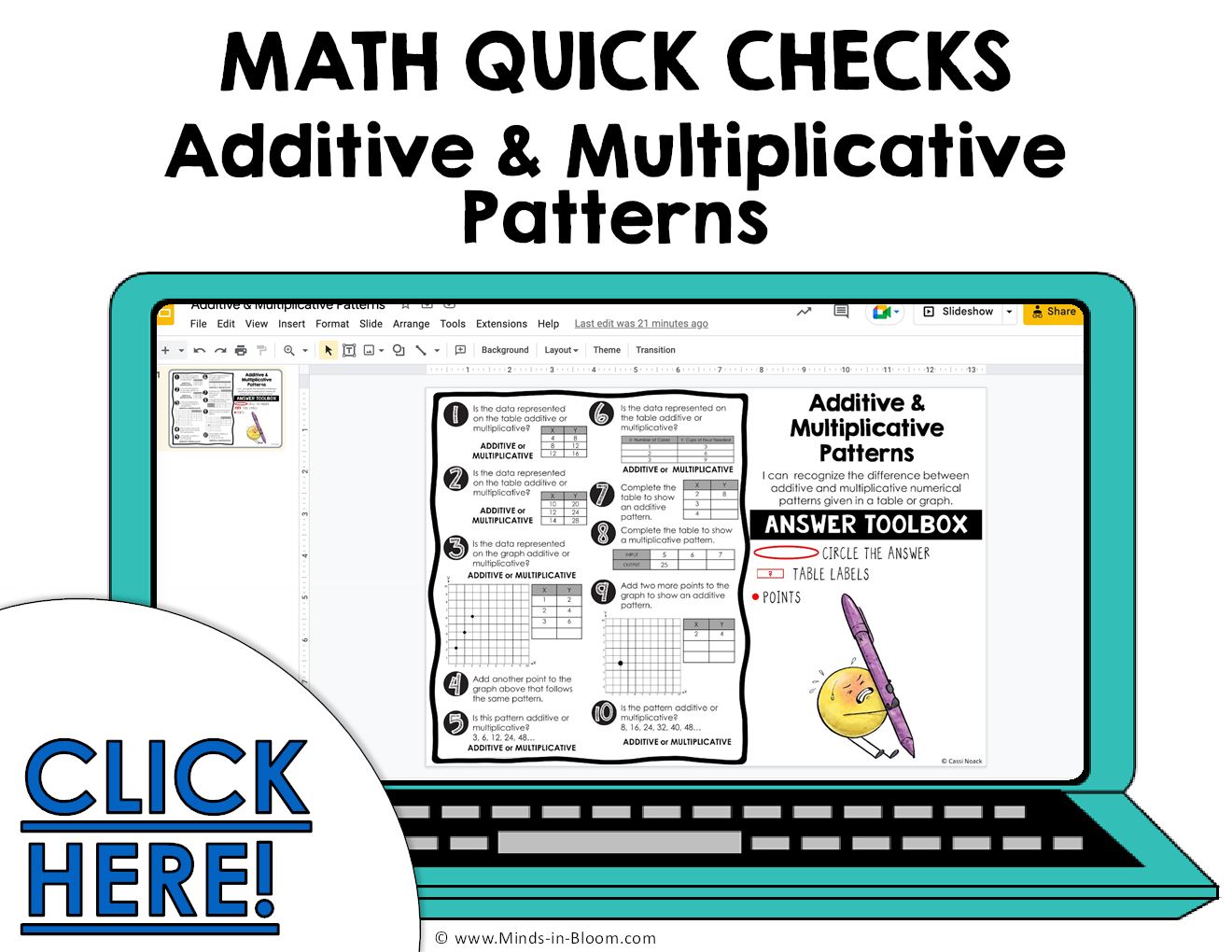 Google Slides - Math Quick Checks (Great for 5th graders) - Additive ...