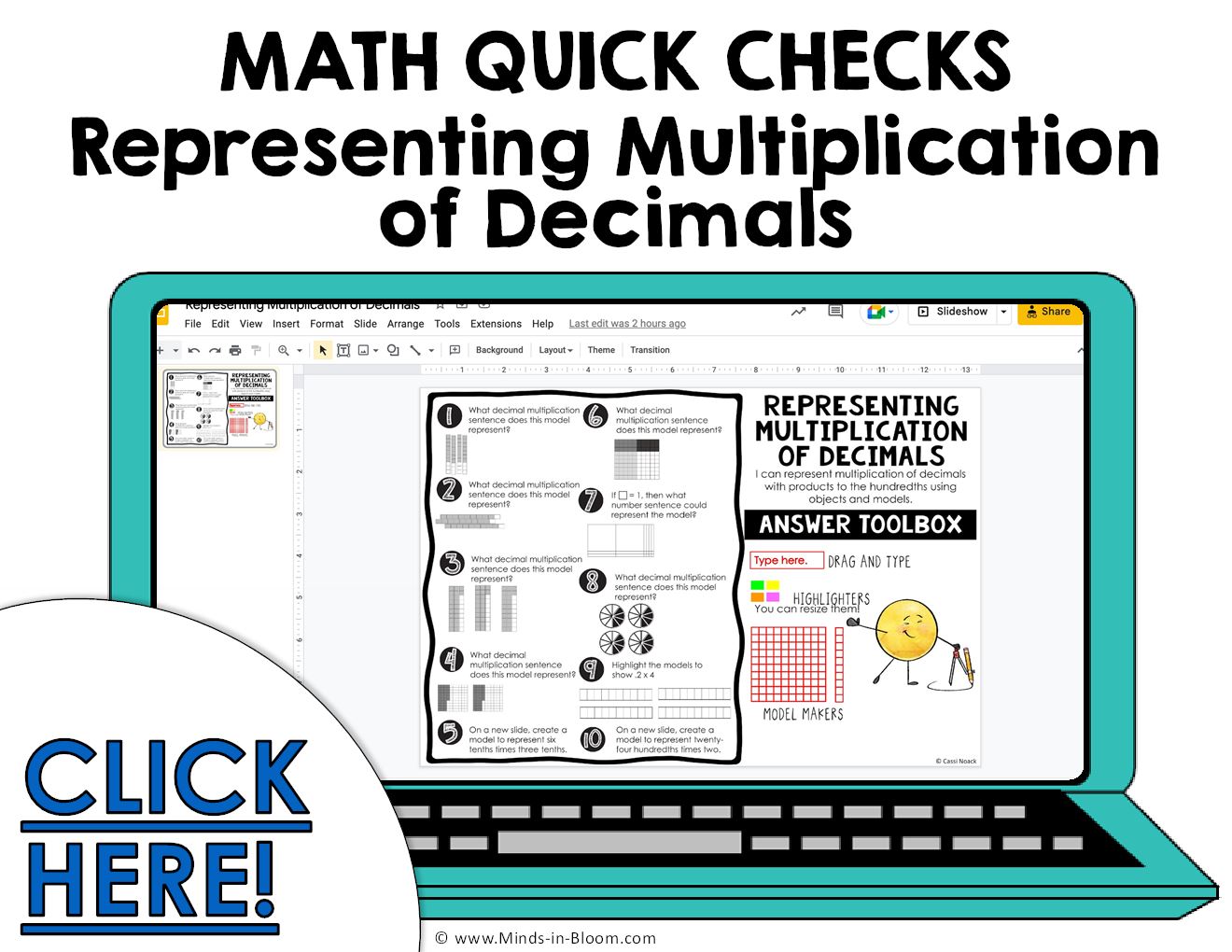 Google Slides - Math Quick Checks (Great for 5th graders ...