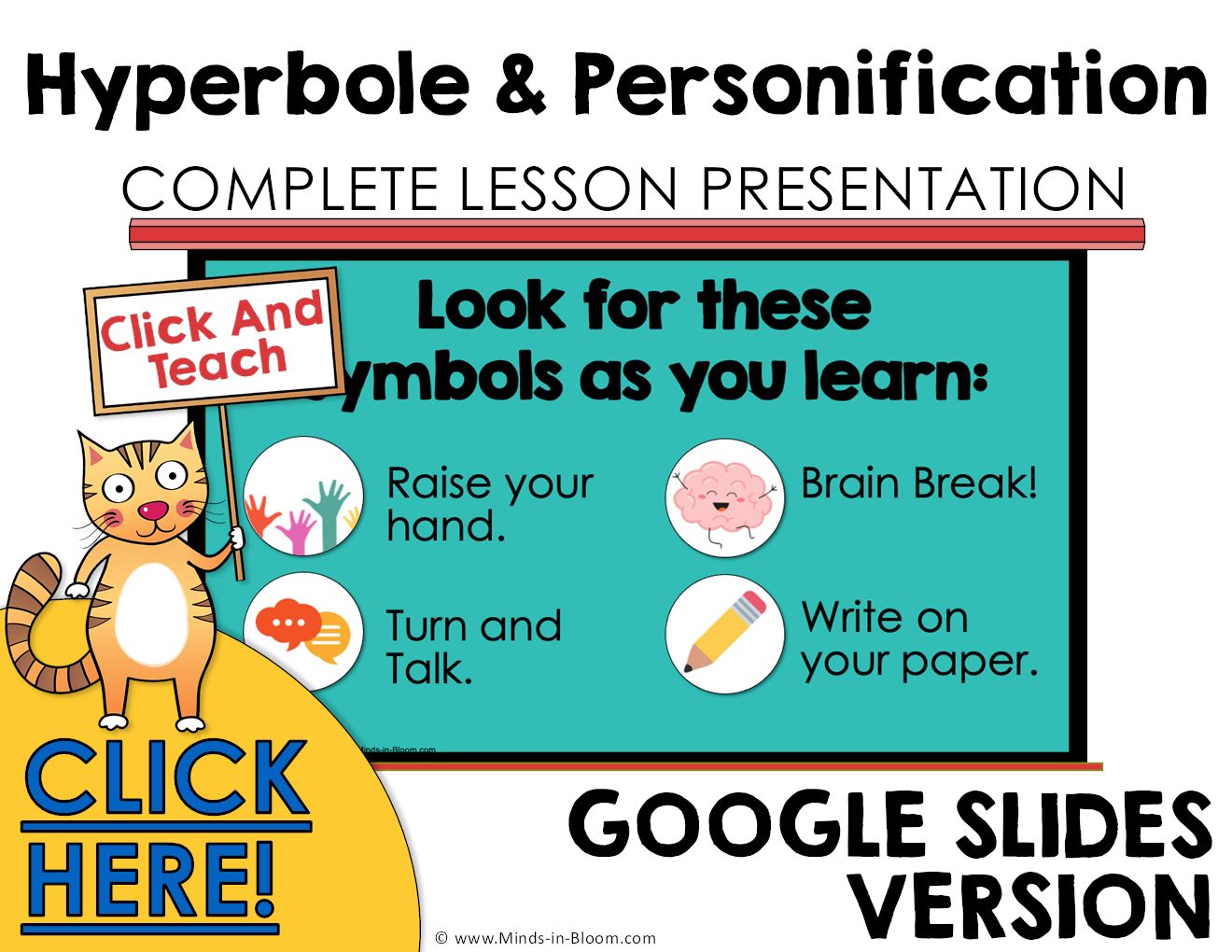 CAT LESSON - Hyperbole and Personification - Google Slides Version ...