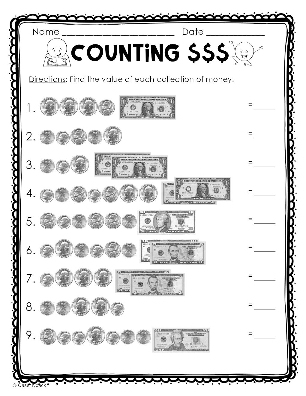 Counting Money - Counting Money - Minds in Bloom Unlimited