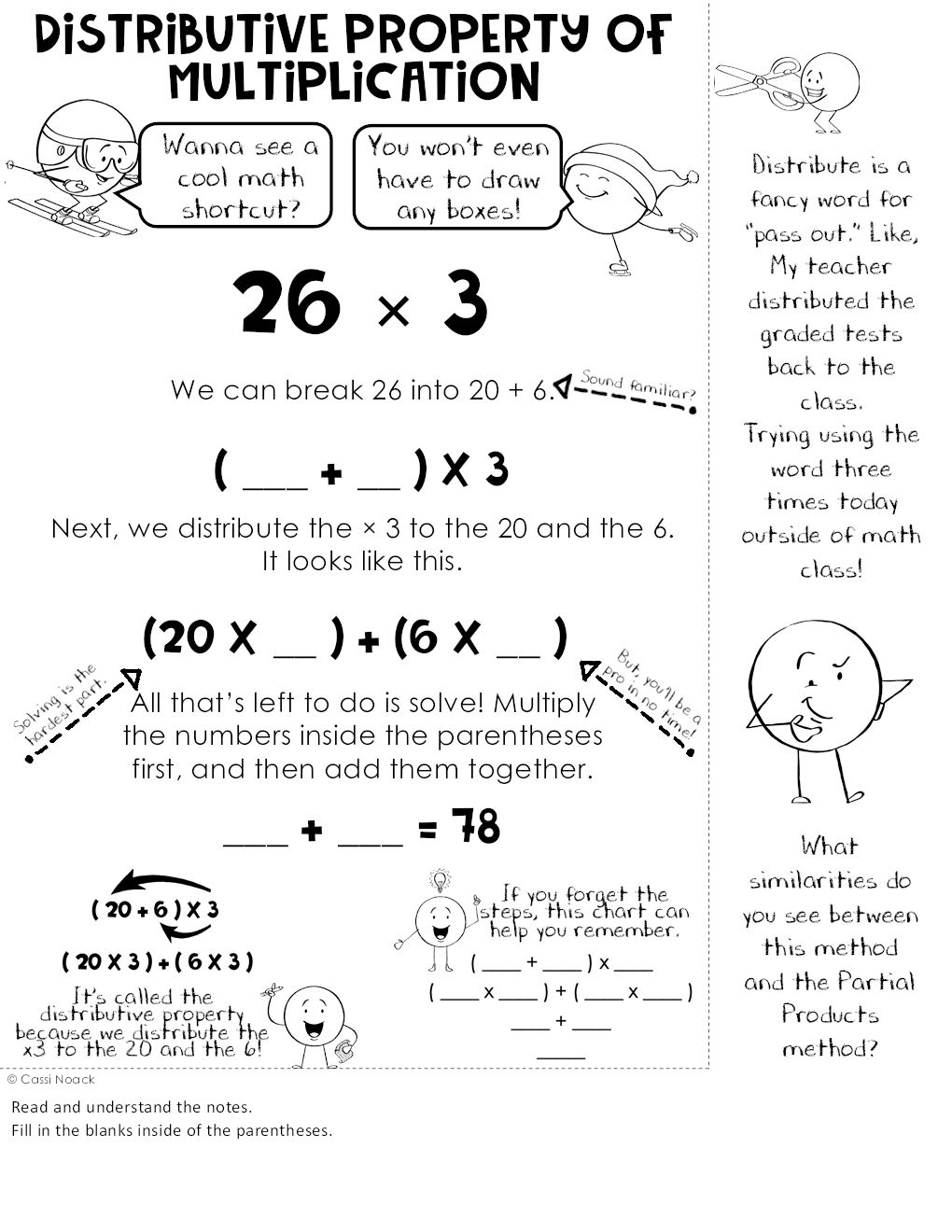 Solving Multiplication Problems - Notes Pages (Great for Notebooks ...