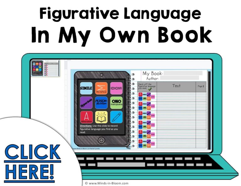 Figurative Language Worksheets and Google Slides - Idiom, Simile ...