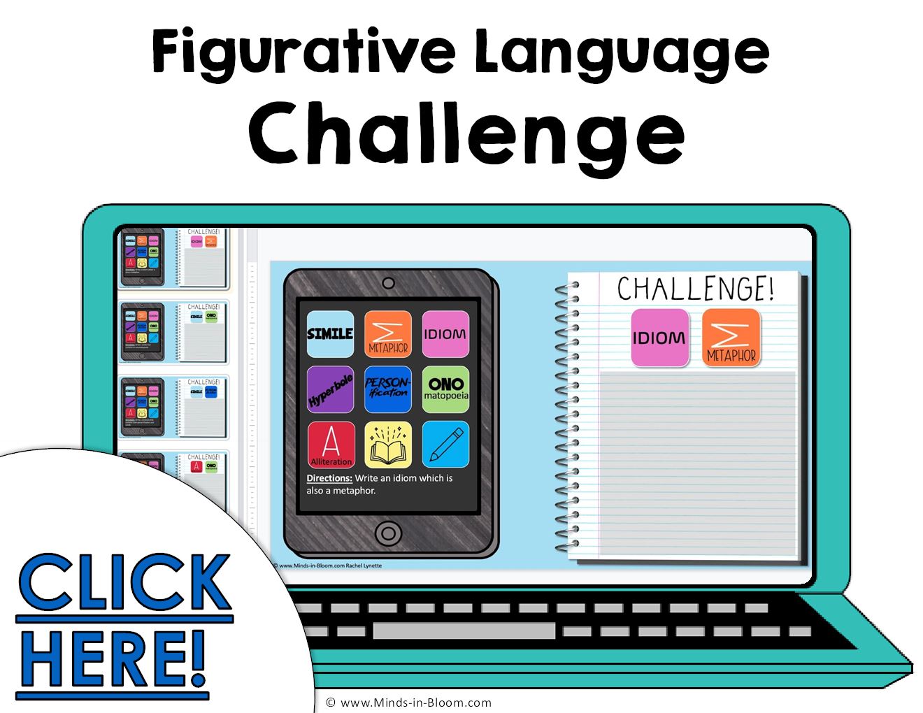 Google Slides - Figurative Language - Challenge - Minds in Bloom Unlimited