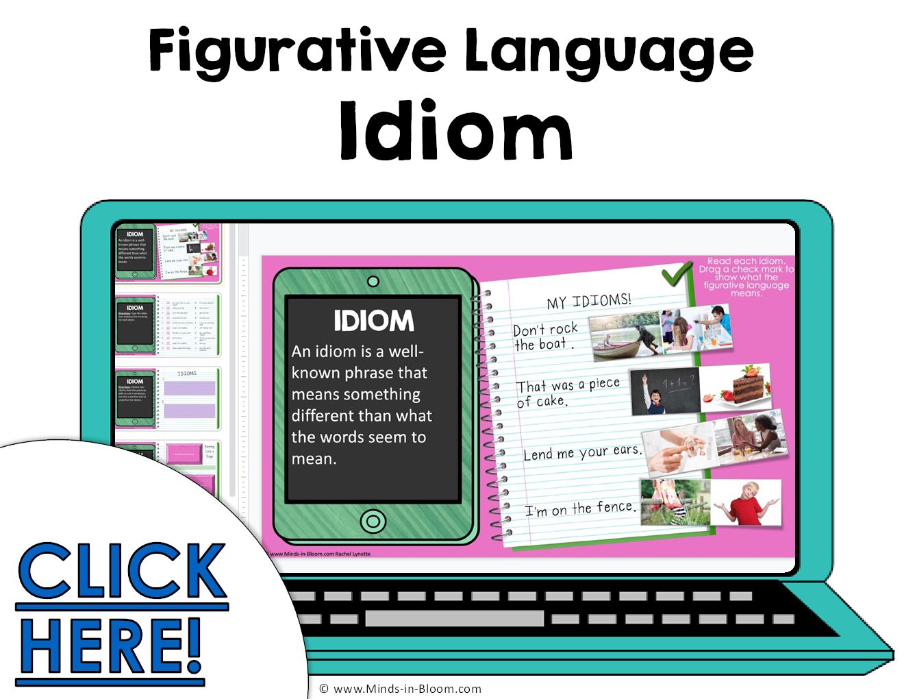Google Slides - Figurative Language - Idioms - Minds in Bloom Unlimited