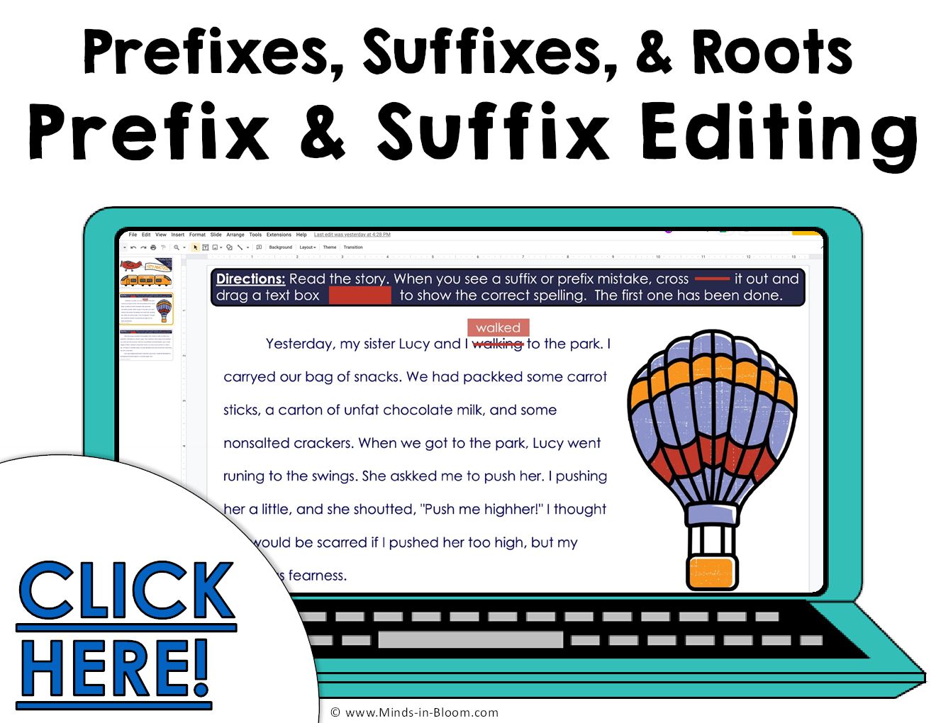 Prefix and Suffix Skills | Google Apps for Grade 3-5