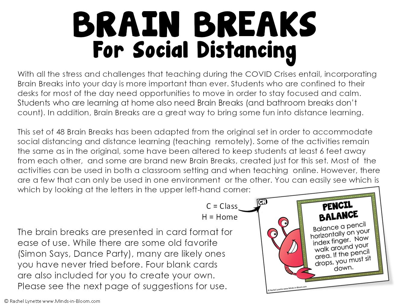 Brain Break Activities for Grades 3-5 | Digital Classroom Management ...