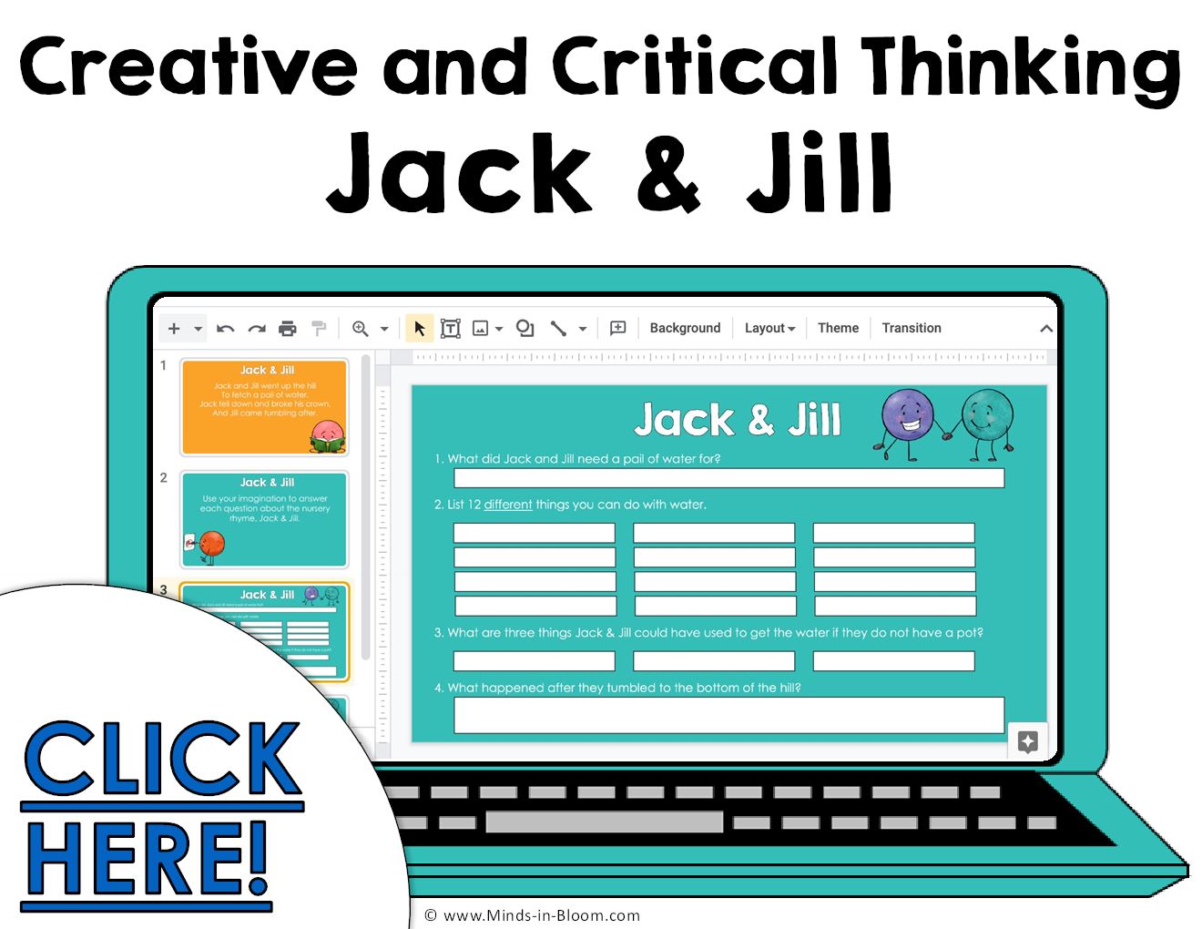 Google Slides - Critical & Creative Thinking - Jack and Jill - Minds in ...