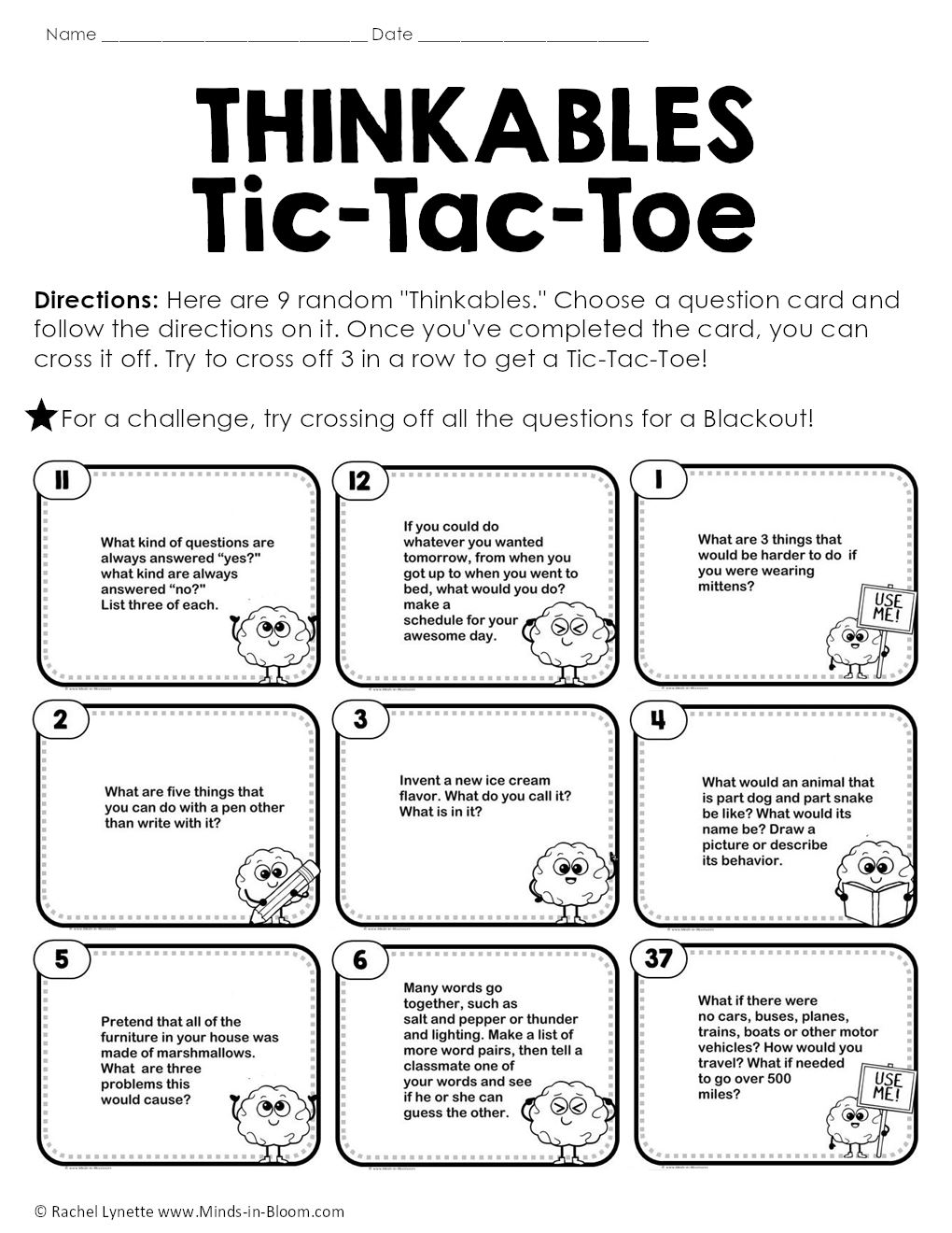Fast Finisher Activities for Grades 3-5 | Creative and Critical ...