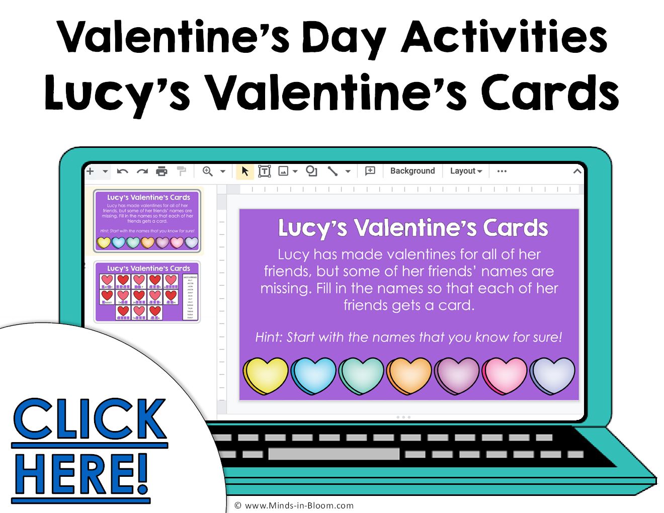 Google Slides - Valentine's Day Activities - Lucy's Cards Puzzle ...