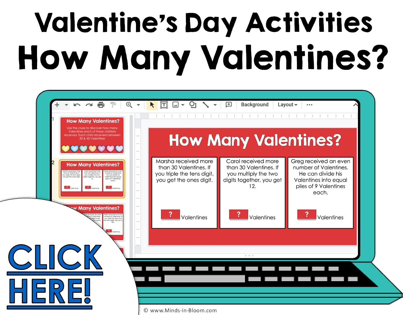 Google Slides - Valentine's Day Activities - How Many Valentine's ...