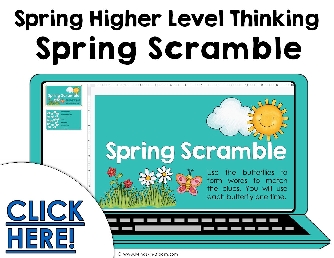 Spring Thinking Prompts for Grades 3-5 | Digital Google Apps