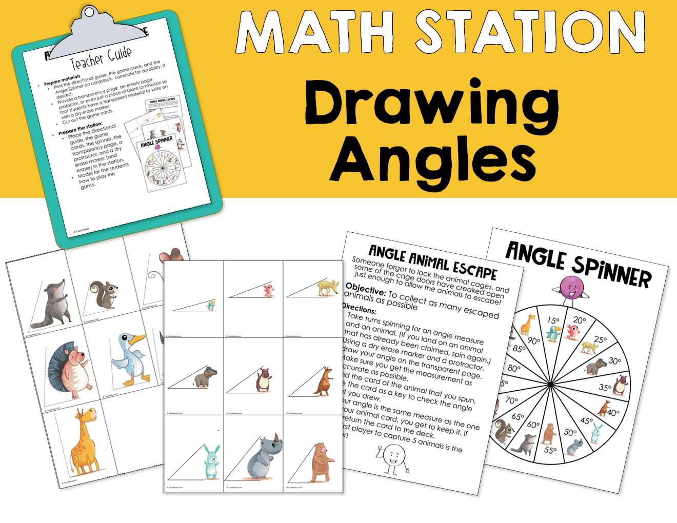 Drawing Angles - Station/Center Activity - Minds in Bloom Unlimited