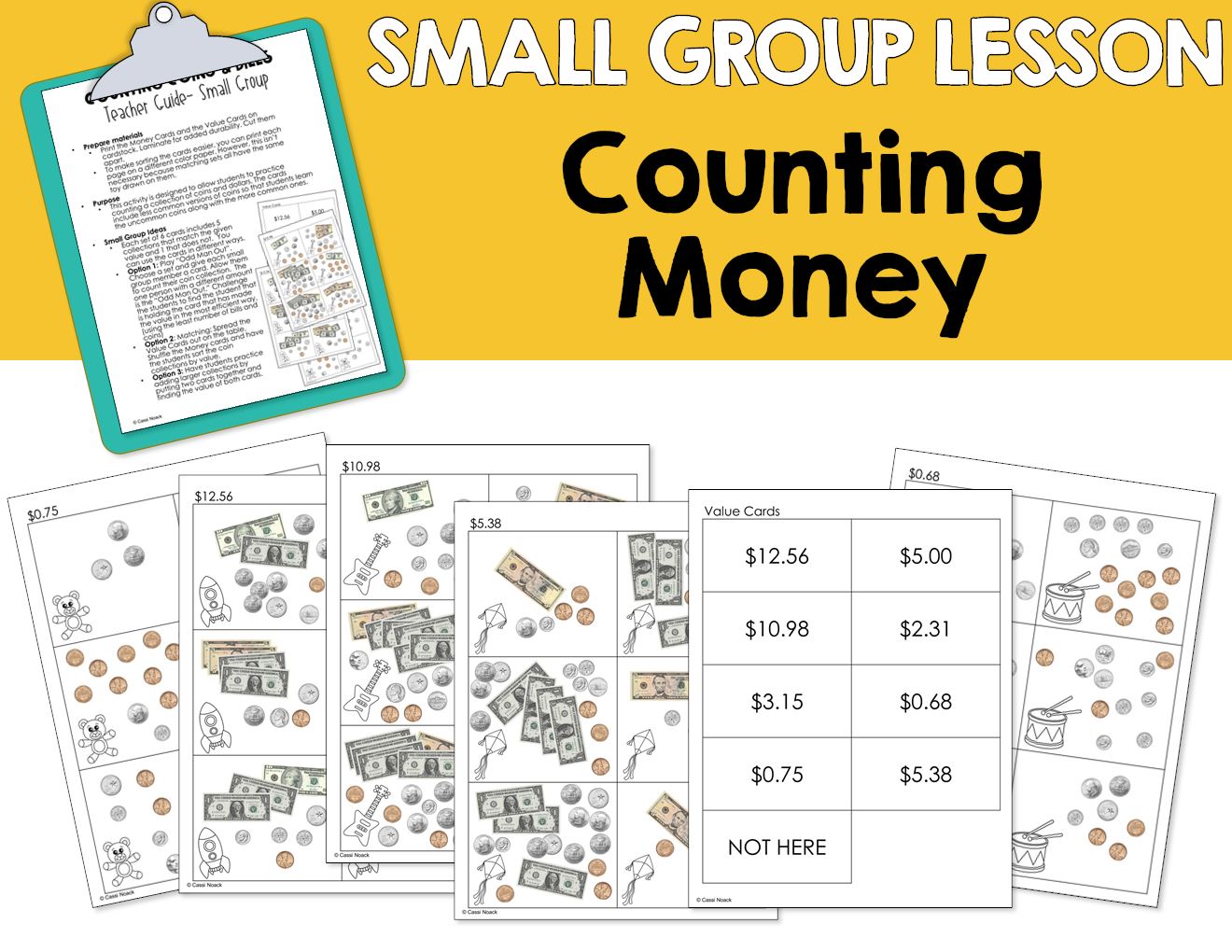 Counting Money - Small Group Lesson - Minds in Bloom Unlimited