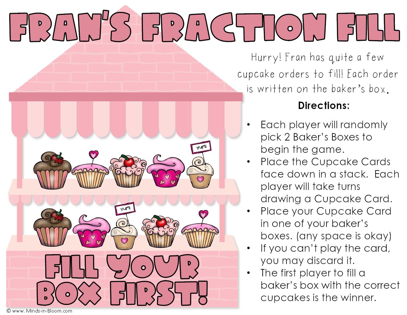Fraction Game - Equivalent Fractions - Minds in Bloom Unlimited