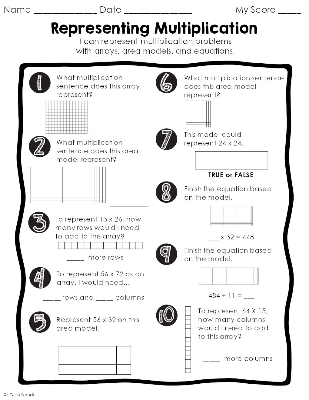 Math Quick Checks Great For 4th Graders Representing Multiplication Math Quick Checks Great For 4th Graders Representing Multiplication