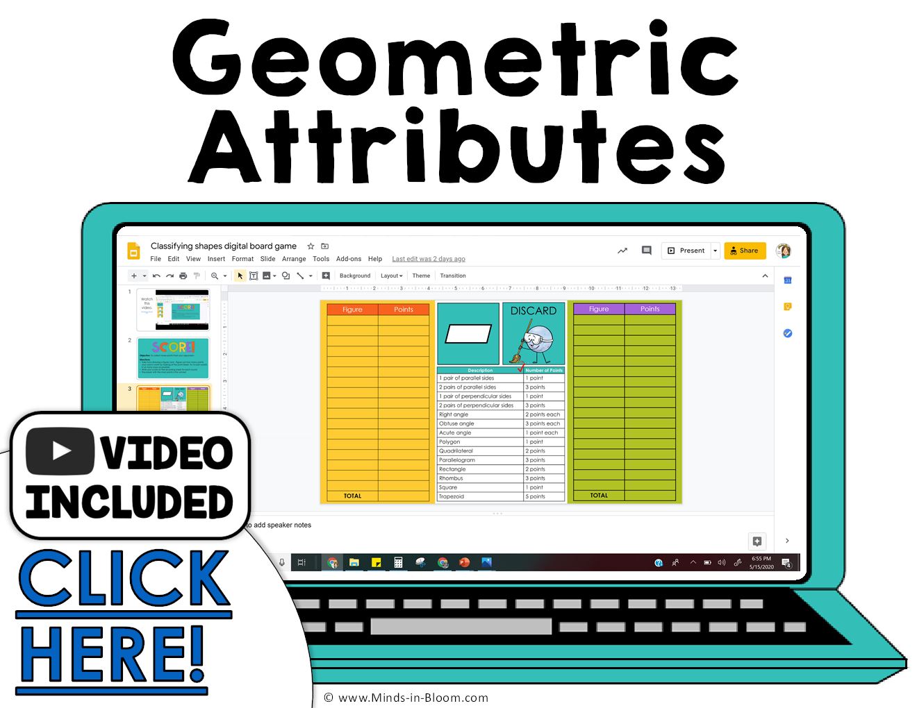 Google Slides Activity - Classifying Geometric Figures by their ...