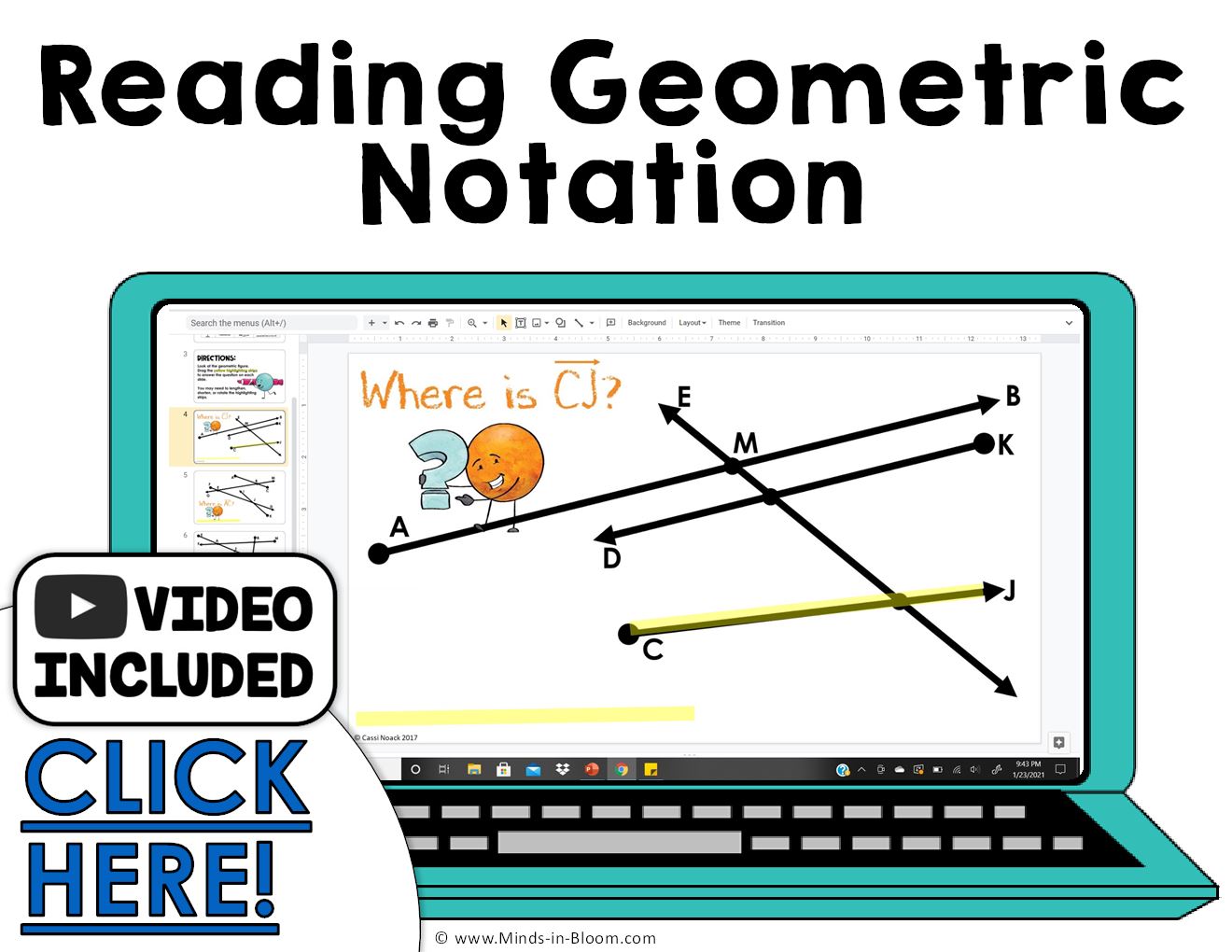 Google Slides Activity - Reading and Notating Geometric Figures - Minds ...