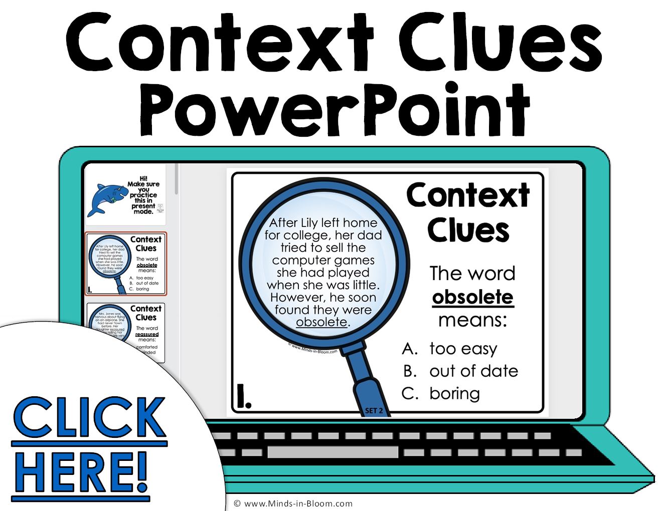 Context Clues PowerPoint - Set 2 - Great for Whole Group Practice ...
