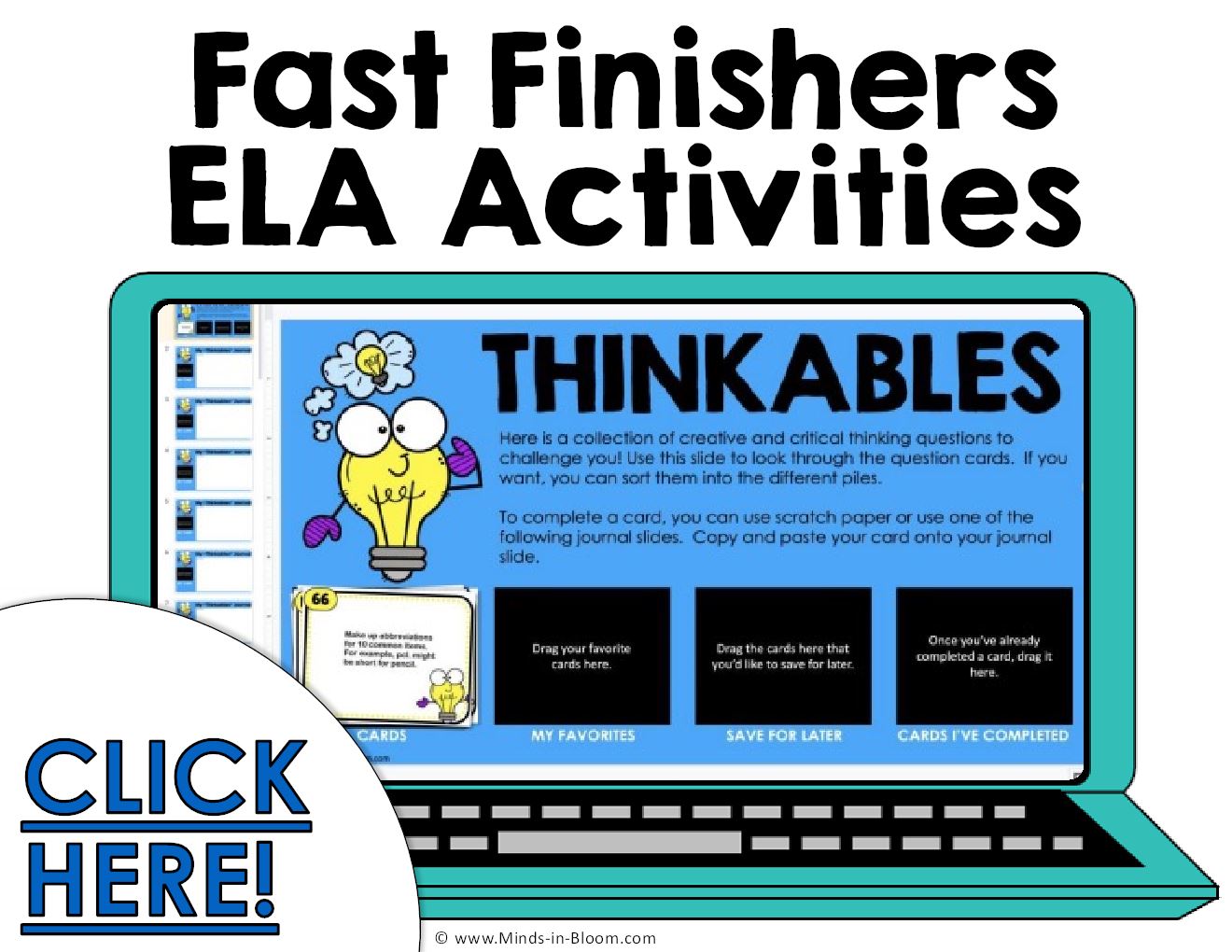 Fast Finisher ELA Activities for Grade 3-5 | Google Apps Digital Kit