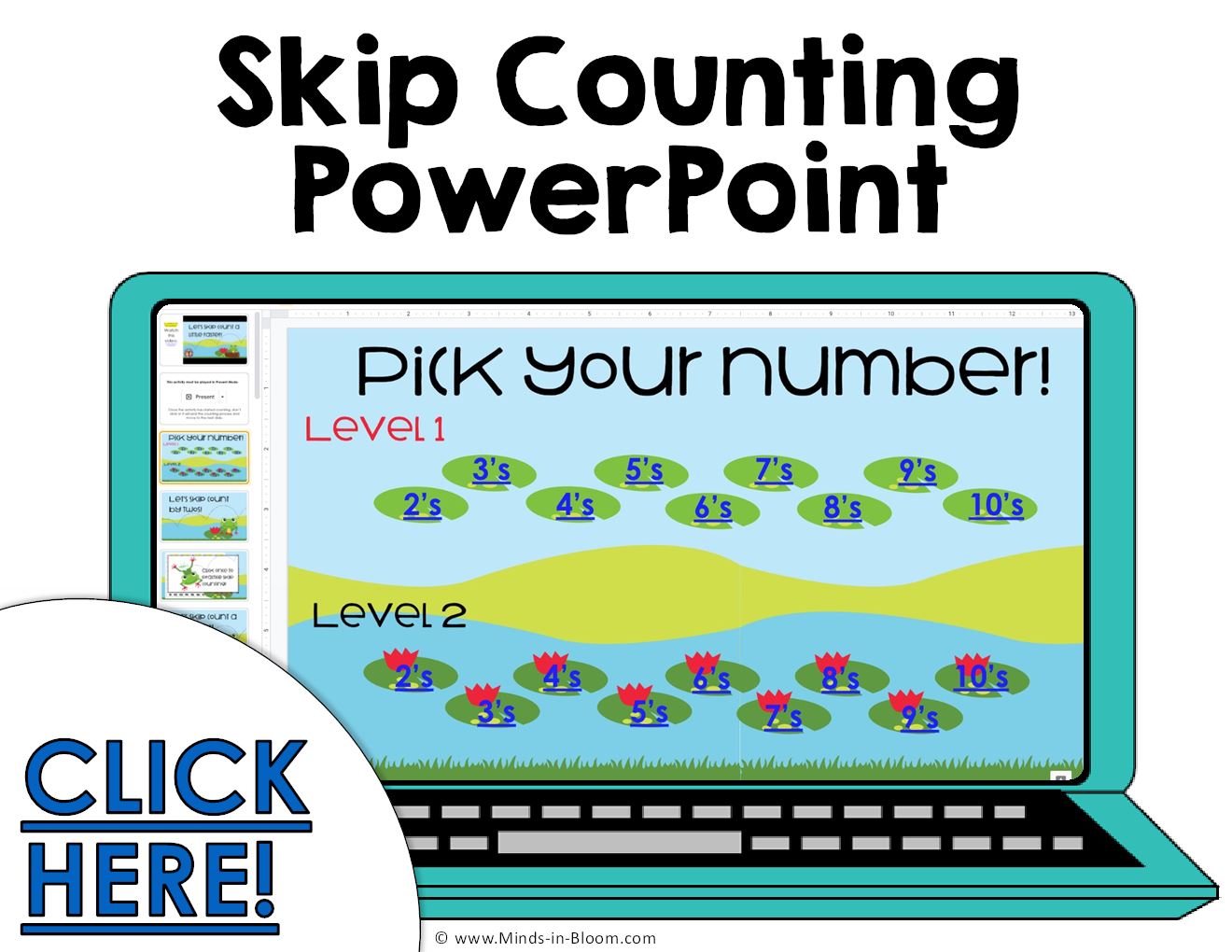 PowerPoint - Whole Group Skip Counting Practice - Minds in Bloom Unlimited
