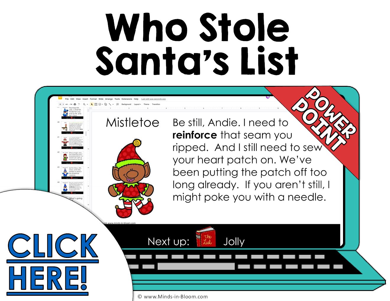 Who Stole Santa's List? Reader's Theater Mystery - PowerPoint Projected ...