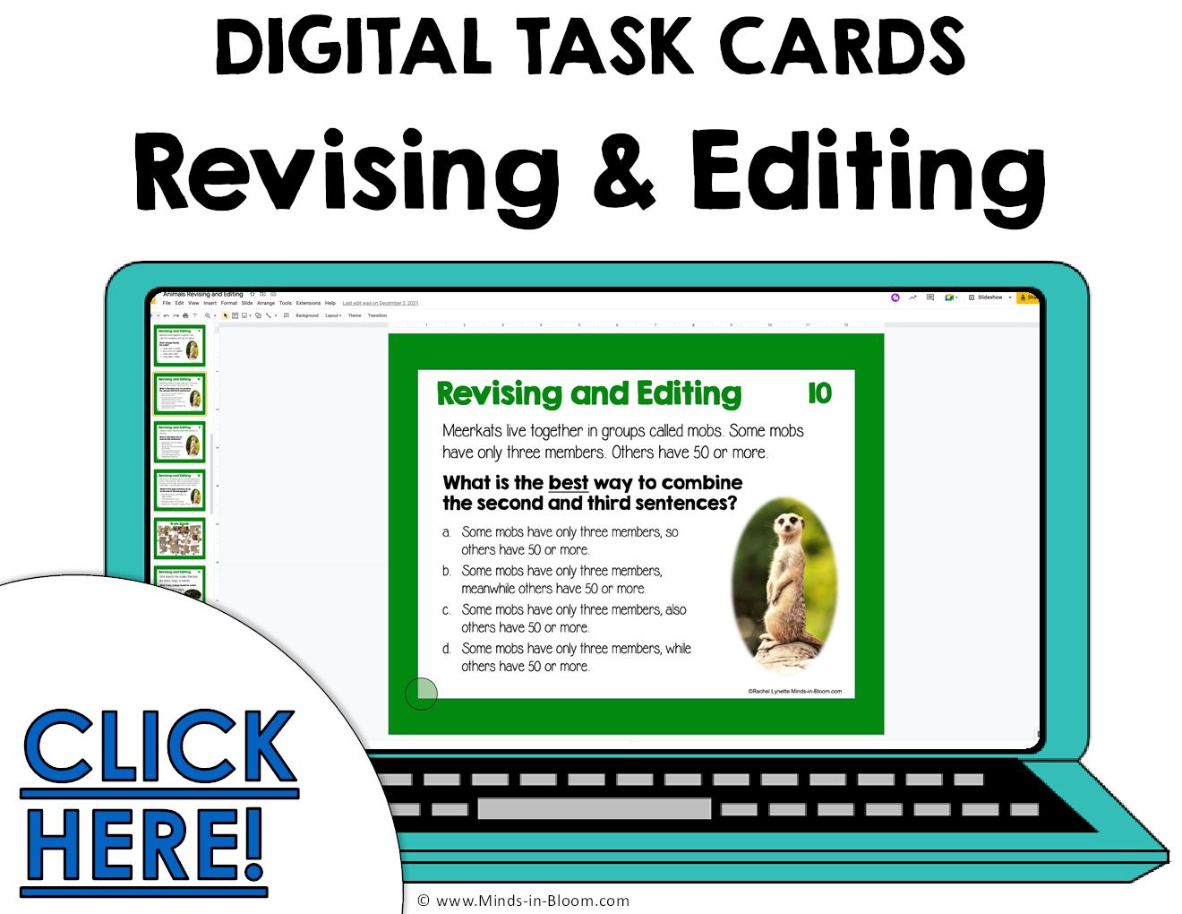Google Slides Revising for Grades 3-5 | Digital Writing Resource