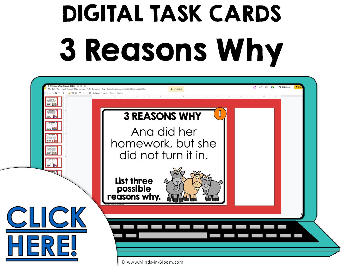 3 Reasons Why - Digital Activity - Minds in Bloom Unlimited