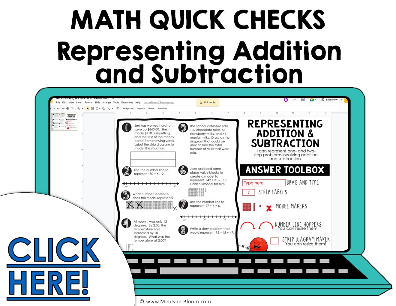 Google Slides - Math Quick Checks (Great for 3rd graders ...