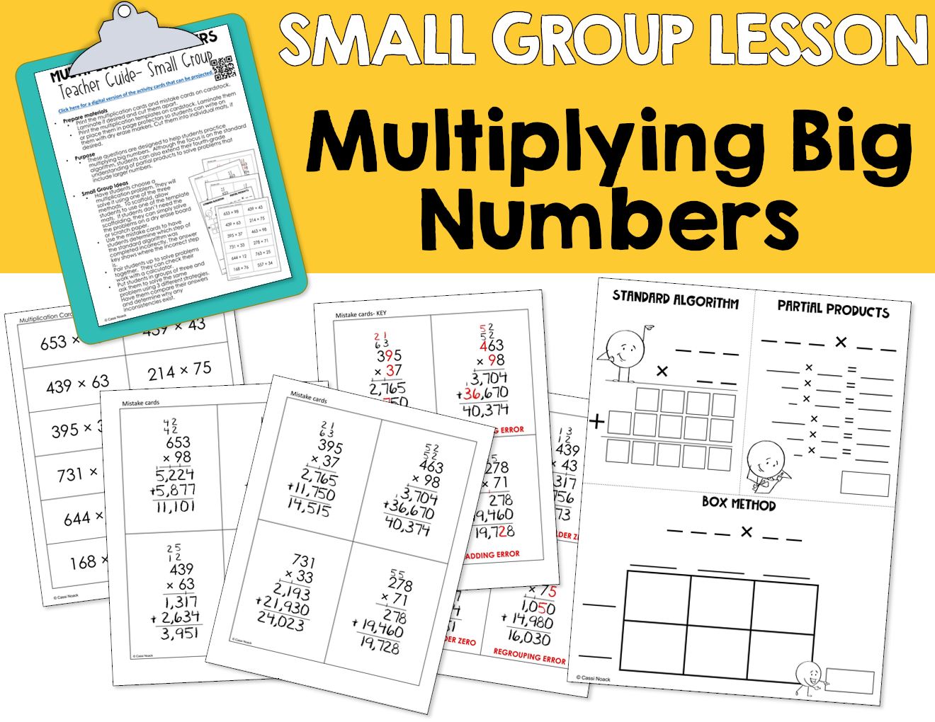 Multiplying Big Numbers - Small Group Lesson - Minds in Bloom Unlimited