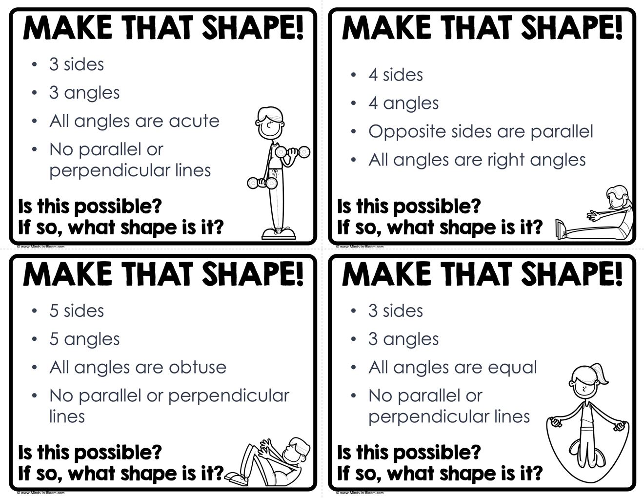 Make that Shape with Friends - Geometry Practice for Lines and Angles ...