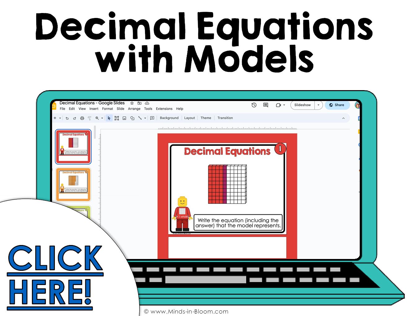 Adding and Subtracting Decimals with Models - Digital Activity - Minds ...