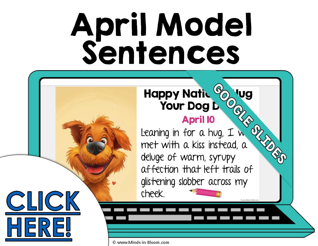 April Writing Practice | Digital Presentation for Grades 3-5