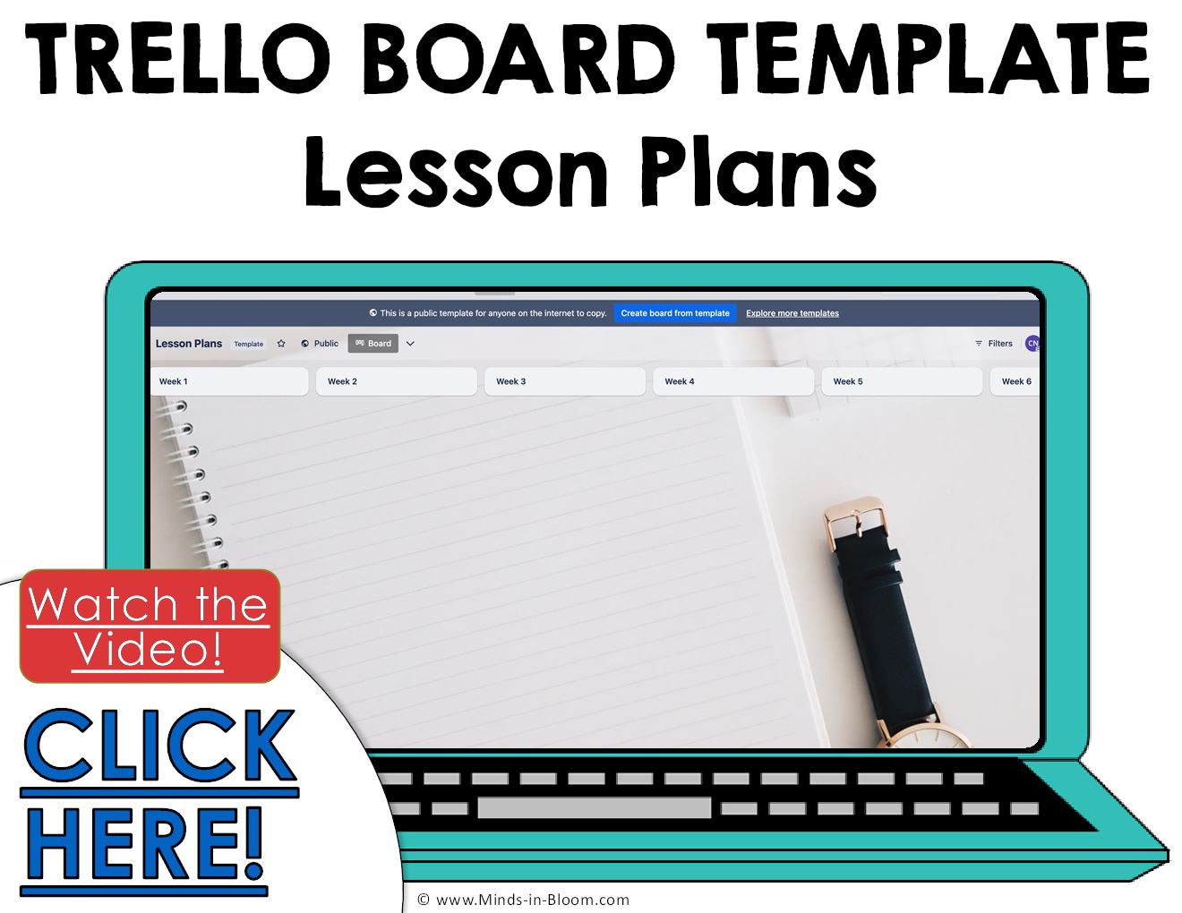 Trello Board Template - Lesson Plans - Minds in Bloom Unlimited