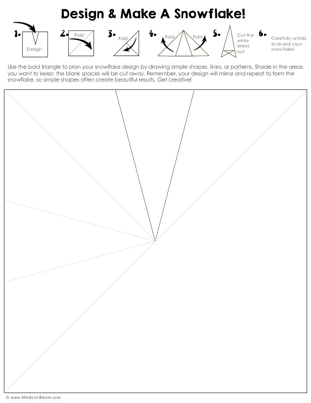 Design and Make a Snowflake - Minds in Bloom Unlimited