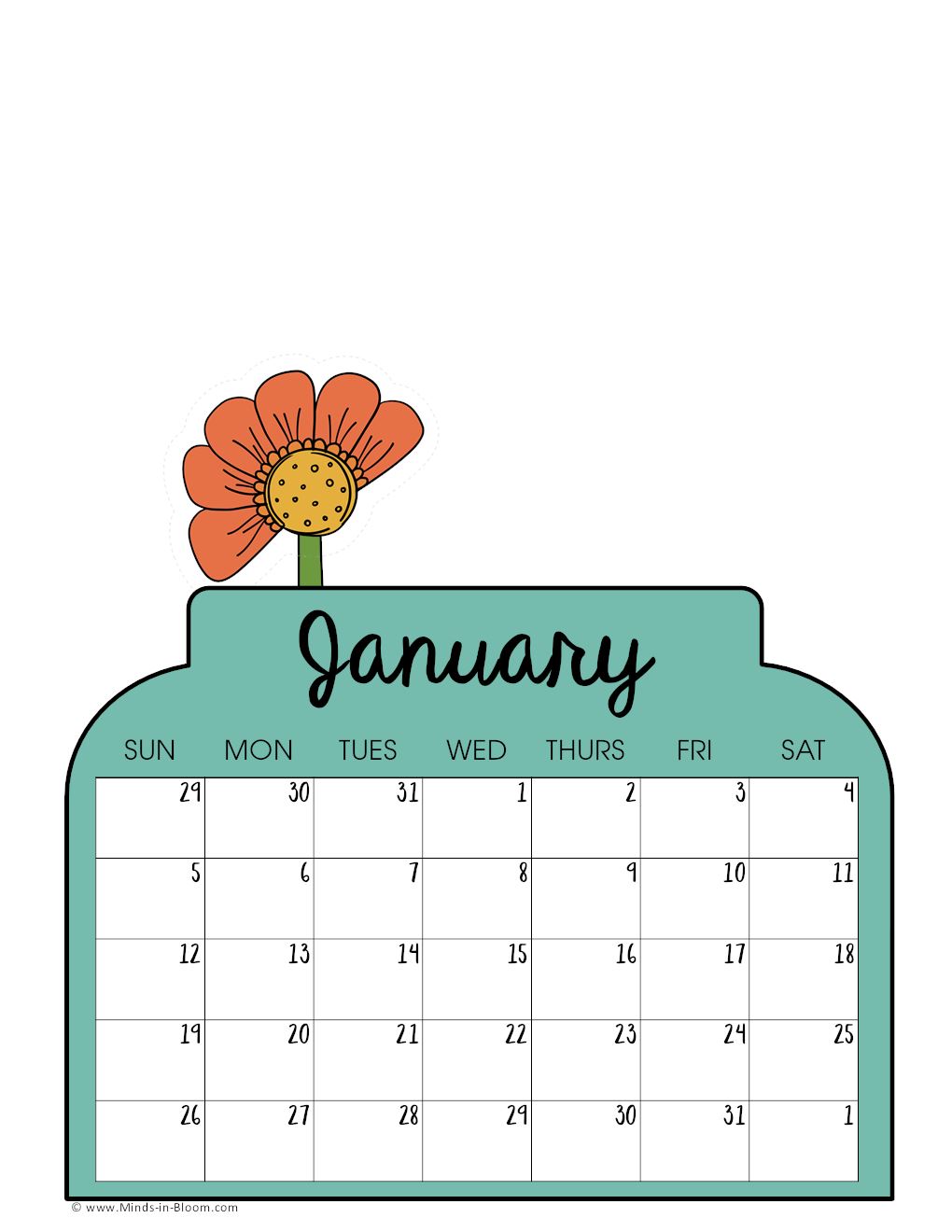 Calendar Gift - Beautiful Flower bouquet - Each month comes together to ...
