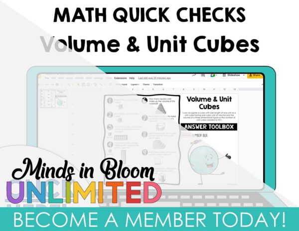 Google Slides - Math Quick Checks (Great for 5th graders) - Volume ...