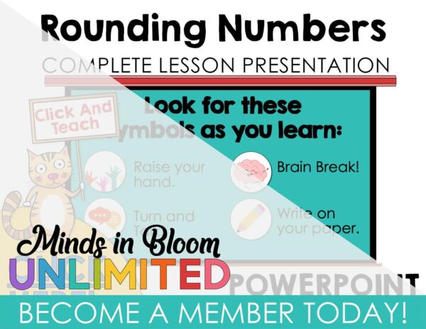 CAT Lesson POWERPOINT - Rounding Numbers - Minds in Bloom Unlimited