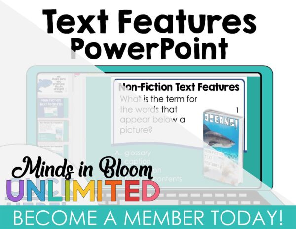 Informational Text Features - Whole Group or Small Group POWERPOINT ...