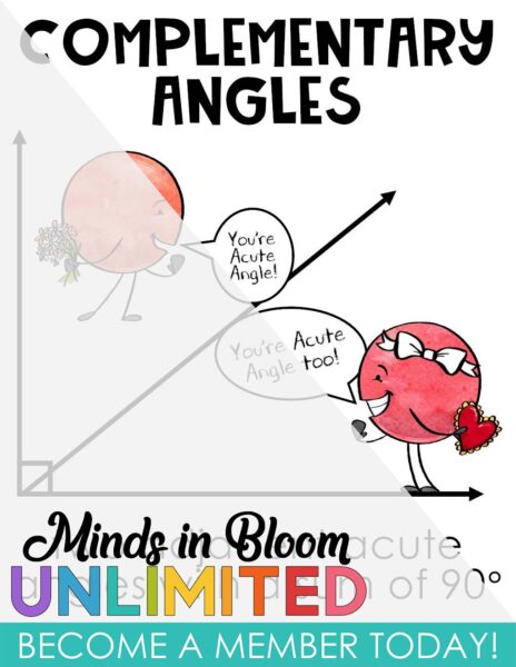 Complementary Angles Poster - Minds in Bloom Unlimited