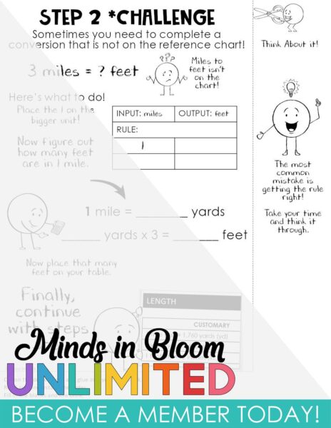 Converting Measurements - Notes Pages (Great for Notebooks) - Challenge ...