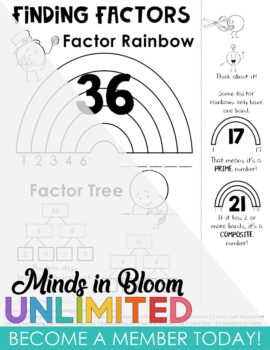 Prime and Composite Numbers - Factor Rainbows - Minds in Bloom Unlimited