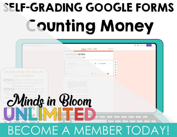 Counting Money - Google Forms - Self-Grading Quiz - Minds in Bloom ...