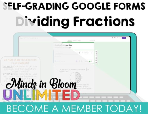 Dividing Fractions - Google Forms - Self-Grading Quiz - Minds in Bloom ...