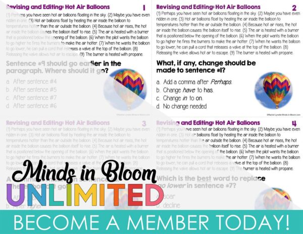 Nonfiction Revising Task Cards for Grade 3-5 | Printable Language Resource