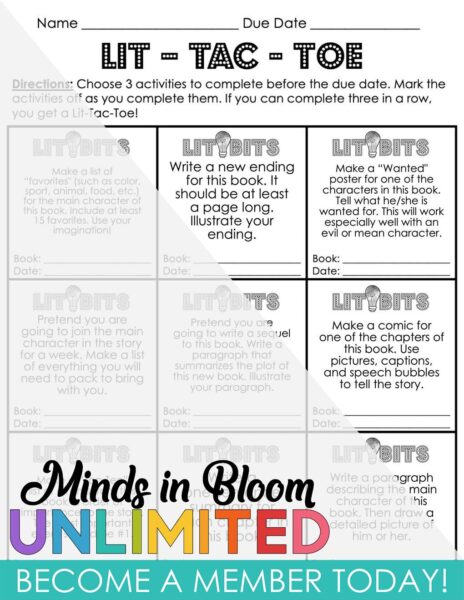 Reading Response Tic-Tac-Toe | 3-5 Grade Close Reading Comprehension ...