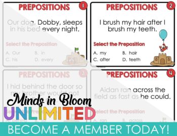 Preposition Poster - Minds in Bloom Unlimited